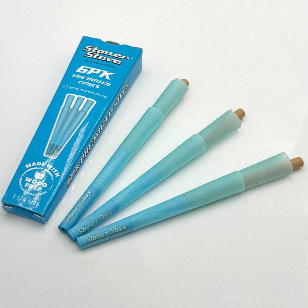 Stoner Steve Pre-Rolled Cones | Organic Slow-Burn | 1¼ & King Size – SS
